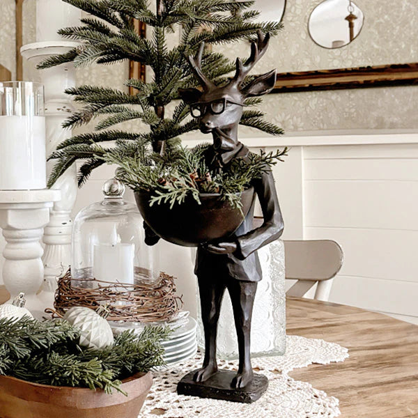 Bronze Reindeer Bowl – Pretties & Grace