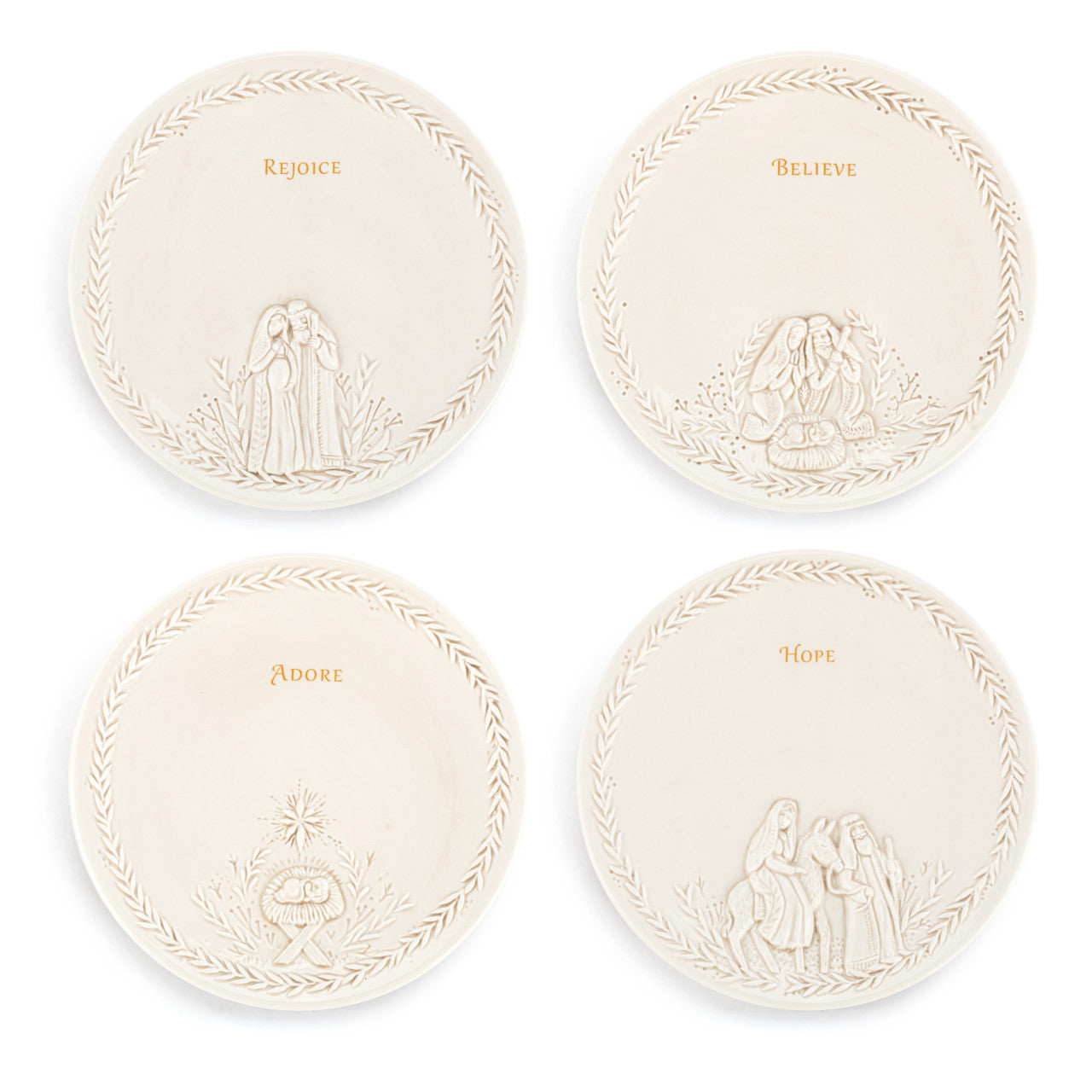 Ceramic Nativity Appetizer Plates - Set of 4 – Pretties & Grace