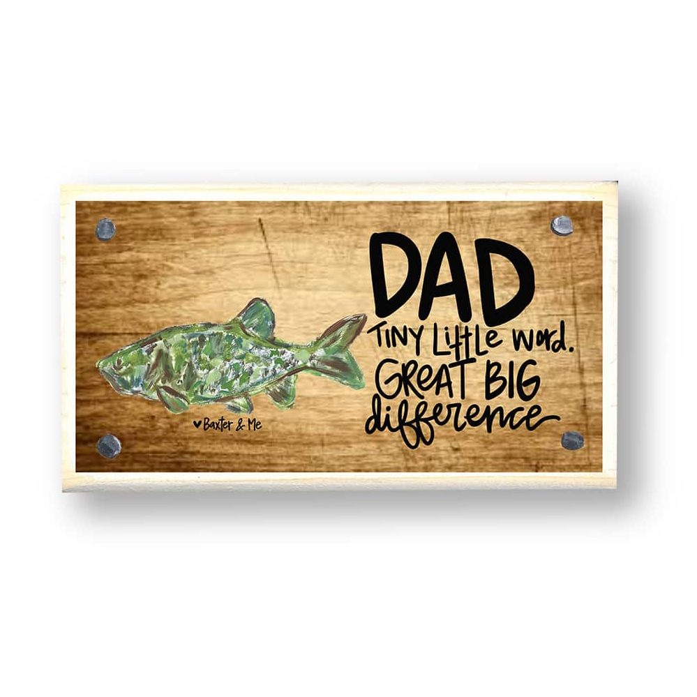 Dad – Big Difference Happy Block – Pretties & Grace