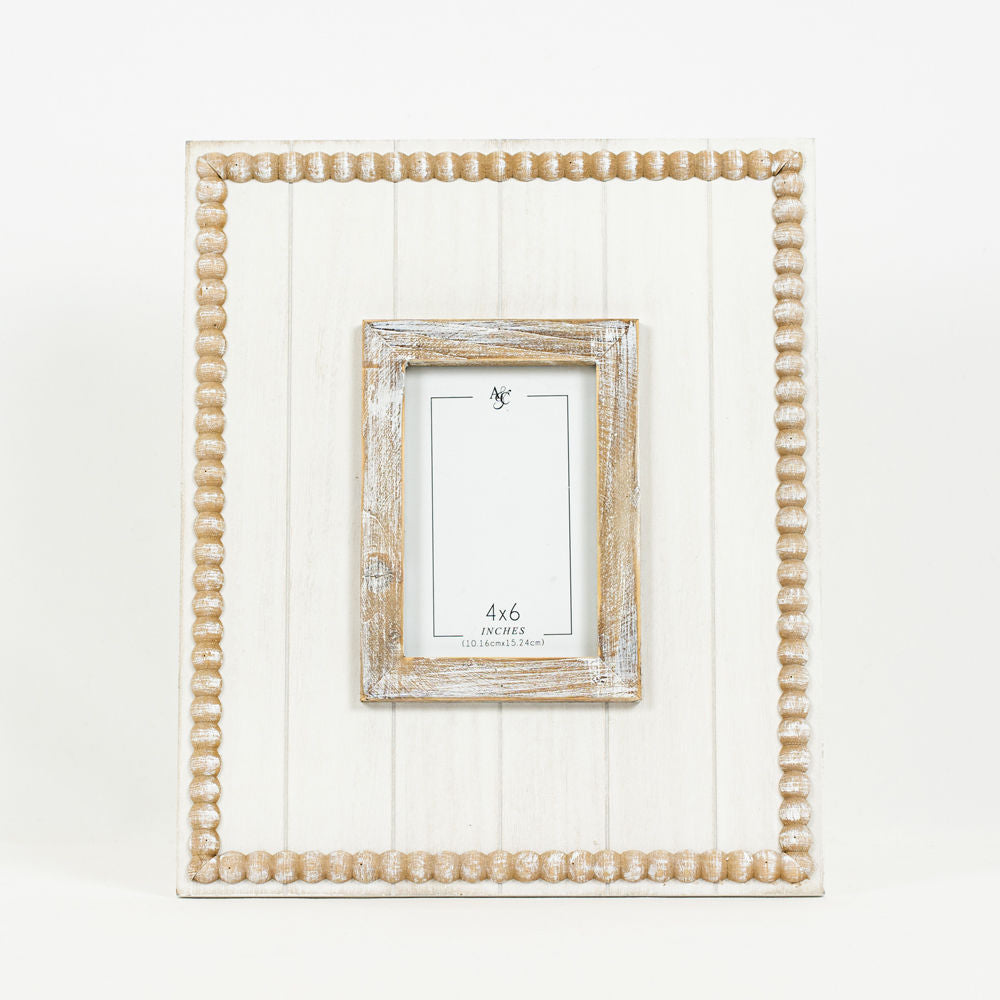 Wood Beaded Photo Frame – Pretties & Grace