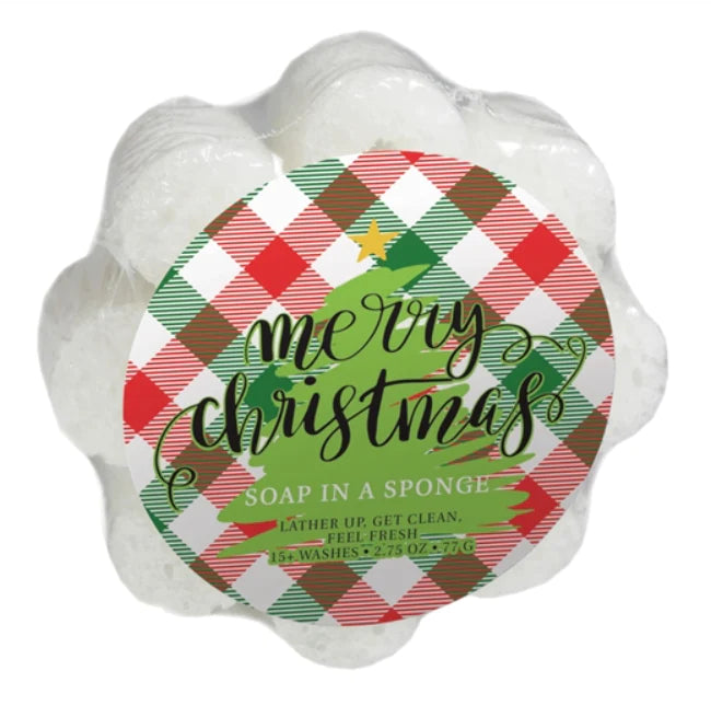 Merry Christmas Shower Sponge – Pretties & Grace